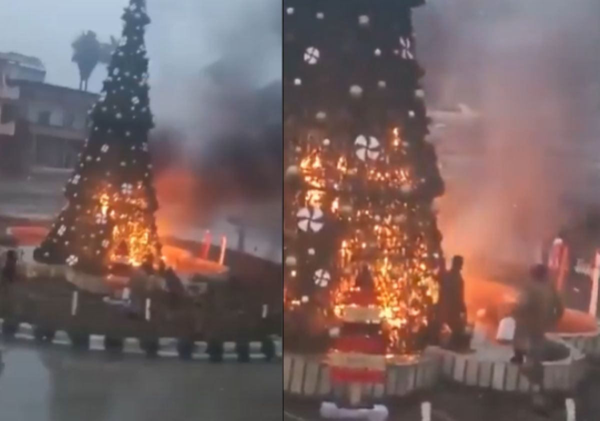 Fears rise among Syrian Christians after Christmas tree burning incident