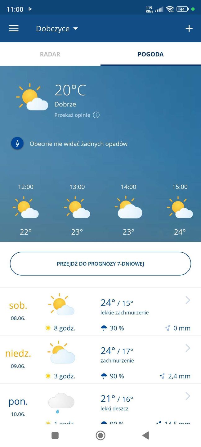 pogoda24: pogoda i radar 2.70.2 (Android) - dobreprogramy