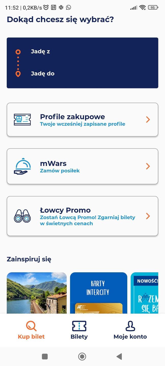 PKP INTERCITY - Kupuj bilety 3.3.1 (Android) - dobreprogramy