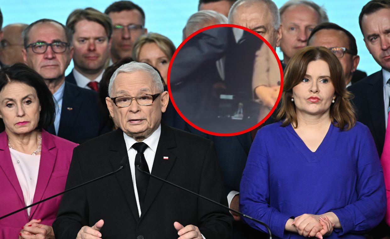 Wpadka na konferencji PiS. Kaczyński natychmiast zareagował