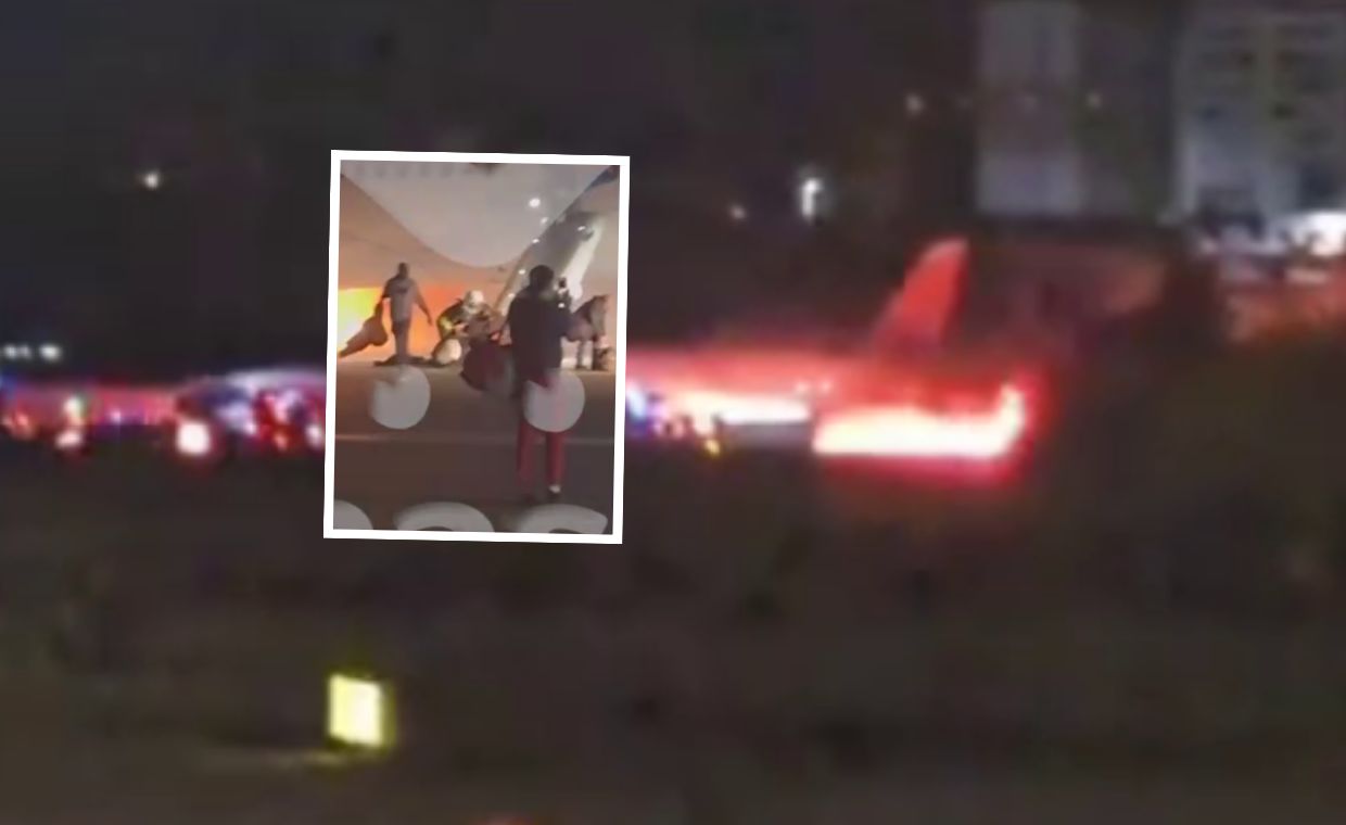 Russian plane engine fire after landing in Turkey: Chaos ensues