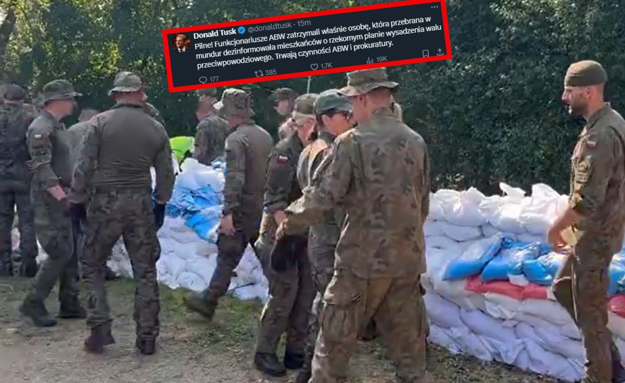 ABW zatrzymała człowieka, o którym mówił Tusk. "Przebrany w mundur"