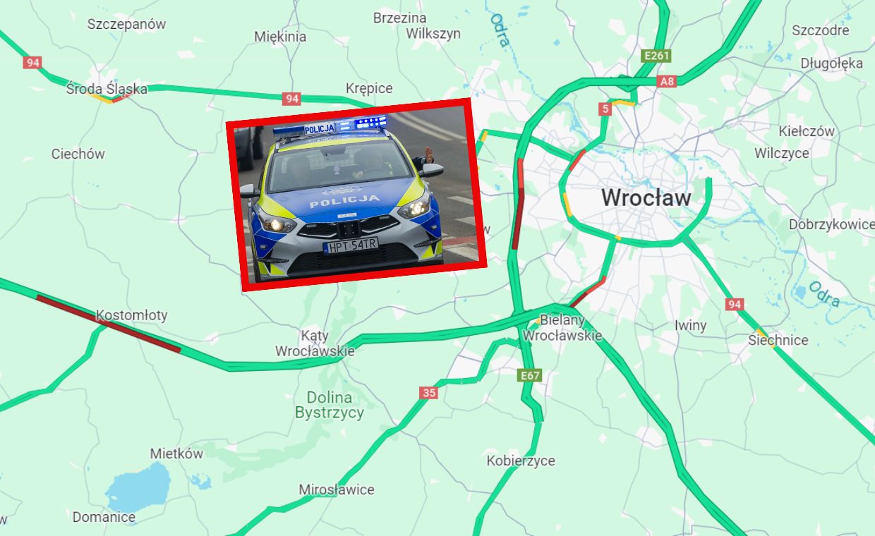 Karambol na Autostradowej Obwodnicy Wrocławia. Droga zablokowana