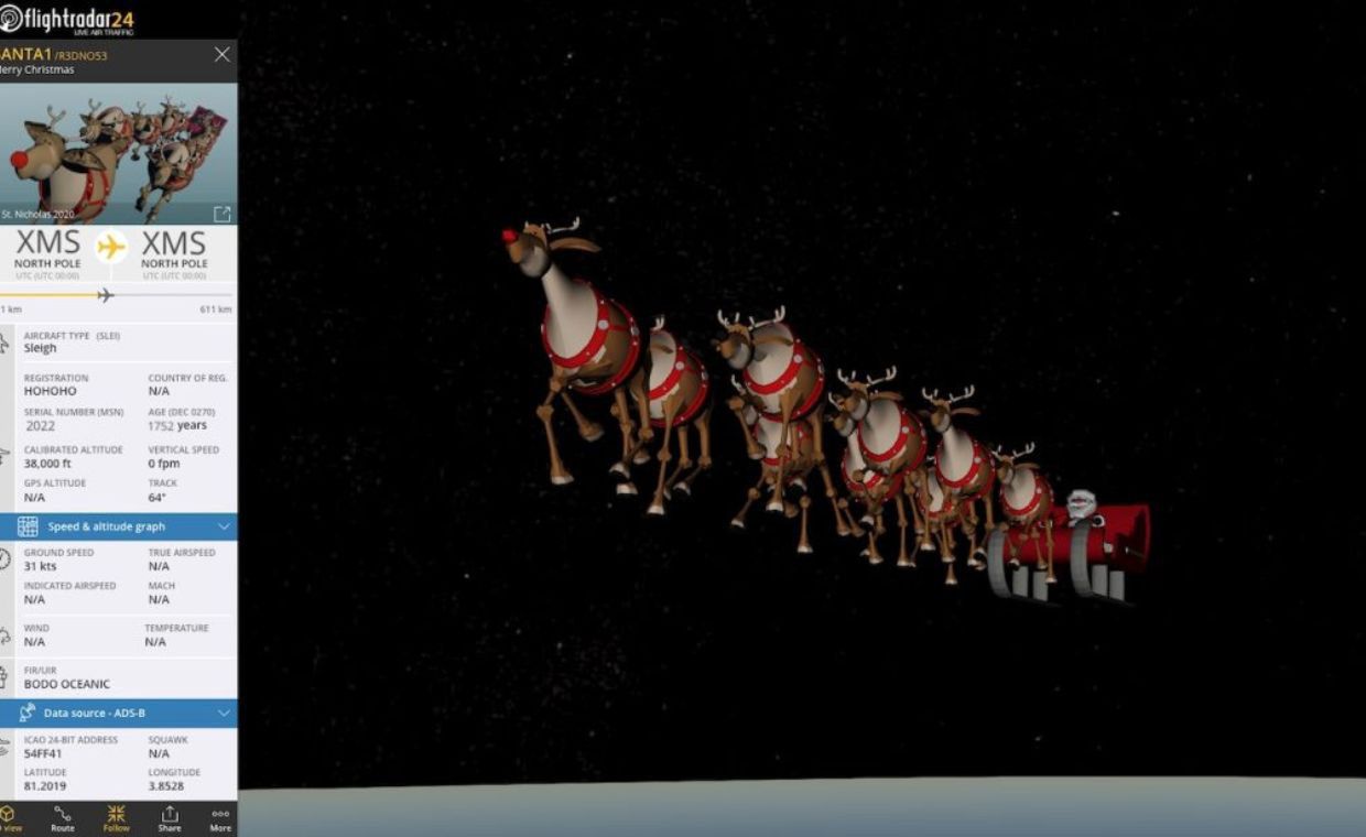Track Santa's magical sleigh ride in real-time: An enduring tradition ...