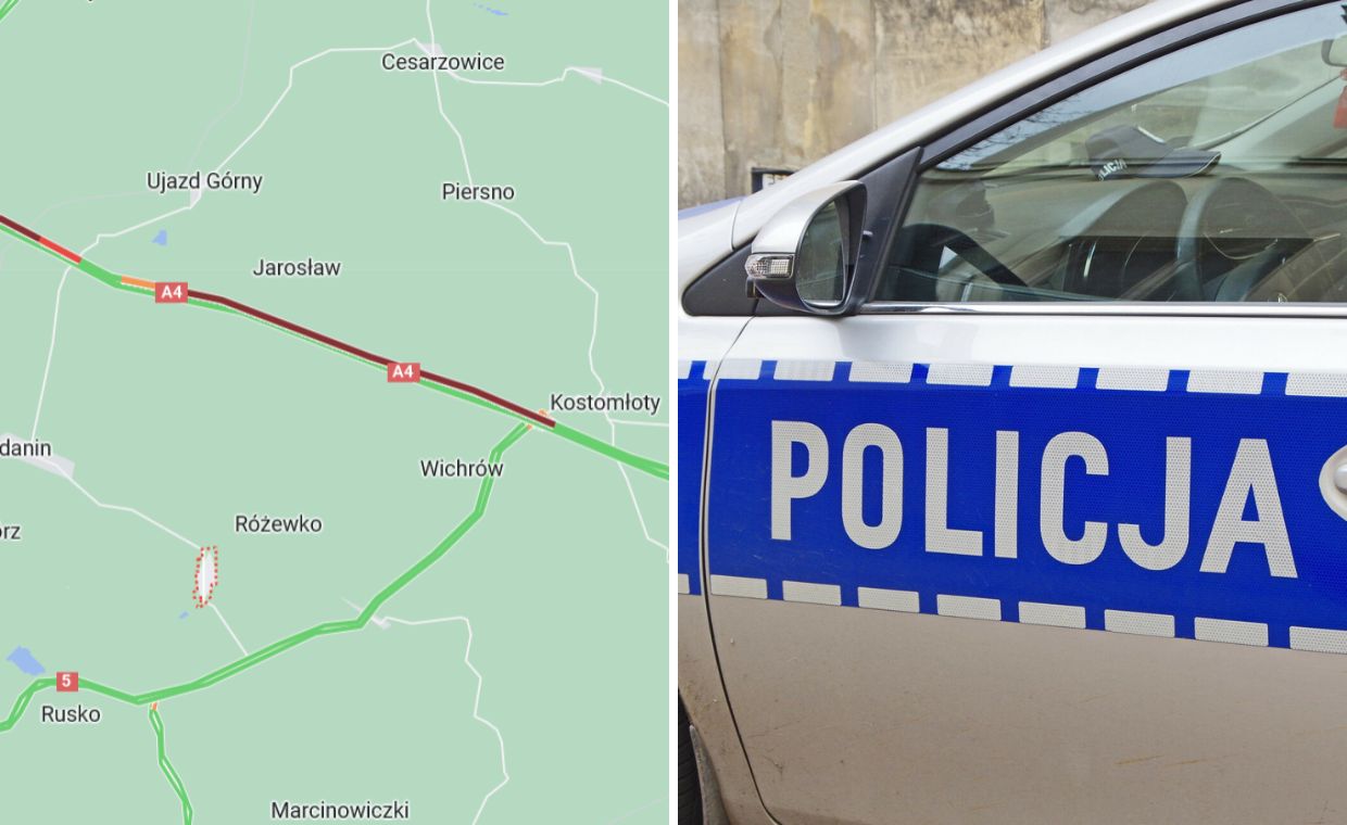 Karambol na autostradzie A4. "Seria wypadków"