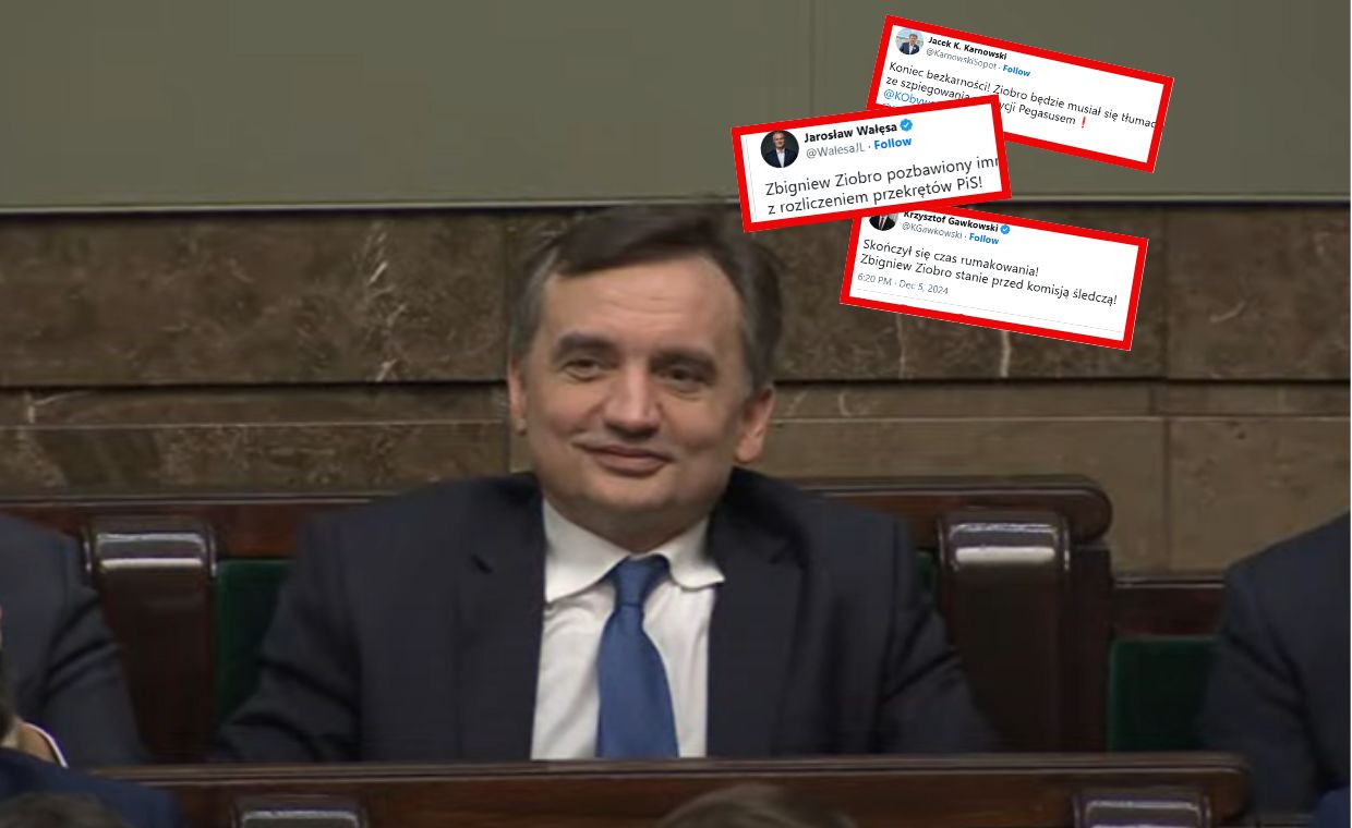 Lawina komentarzy w sieci. Tak reagują na decyzję Sejmu ws. Ziobry