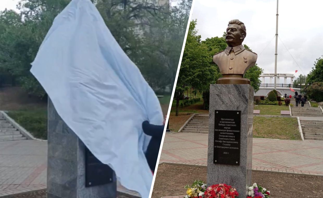 Stalin statue in occupied Melitopol sparks controversy