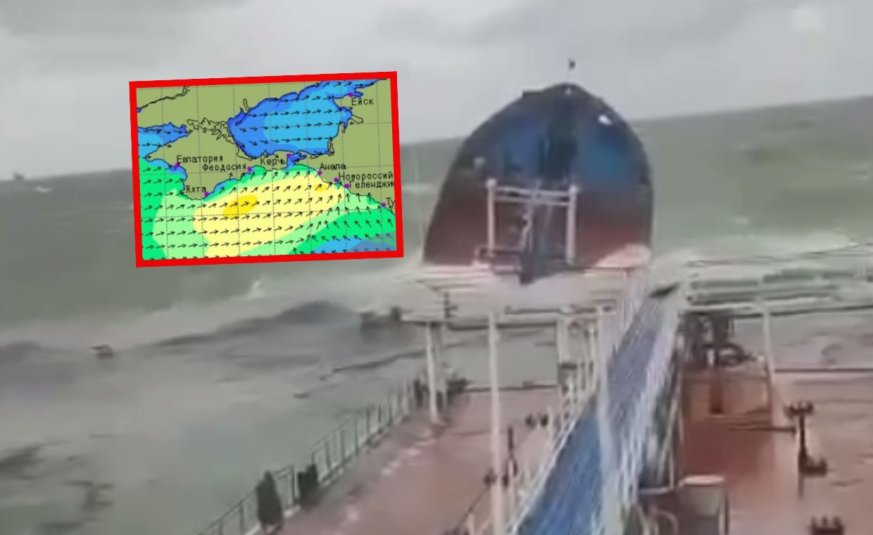 Oil disaster looms in the Black Sea after Russian tankers break