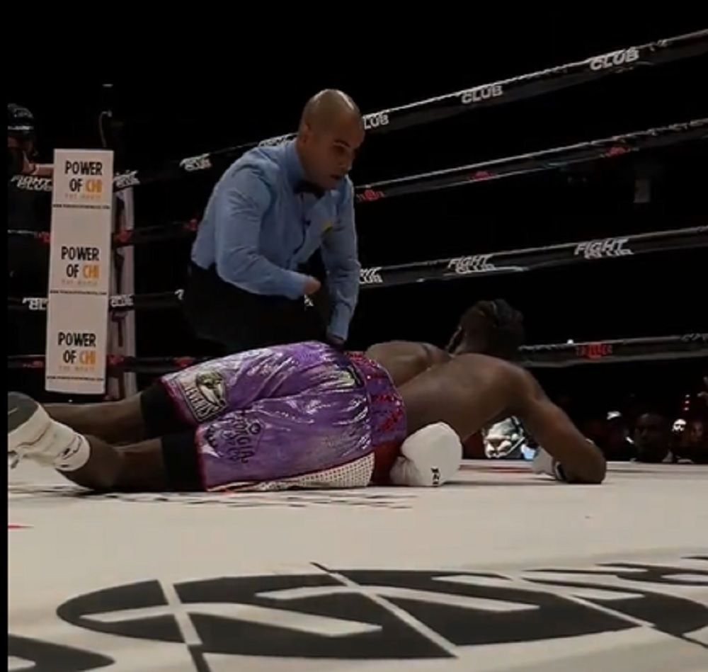 Szok! Syn Evandera Holyfielda ciężko znokautowany [WIDEO]