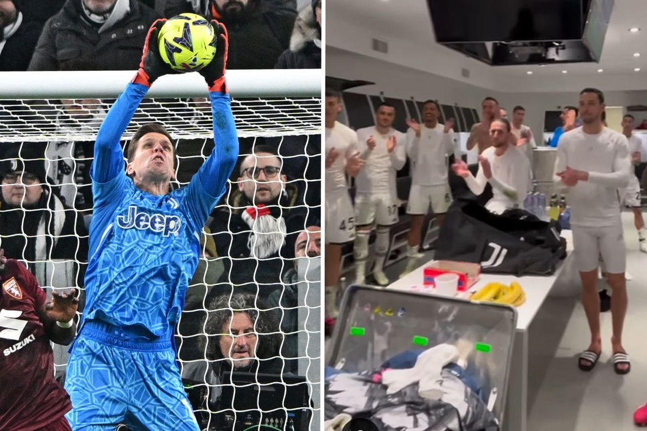 Szczęsny doceniony. Cała drużyna biła mu brawo [WIDEO]