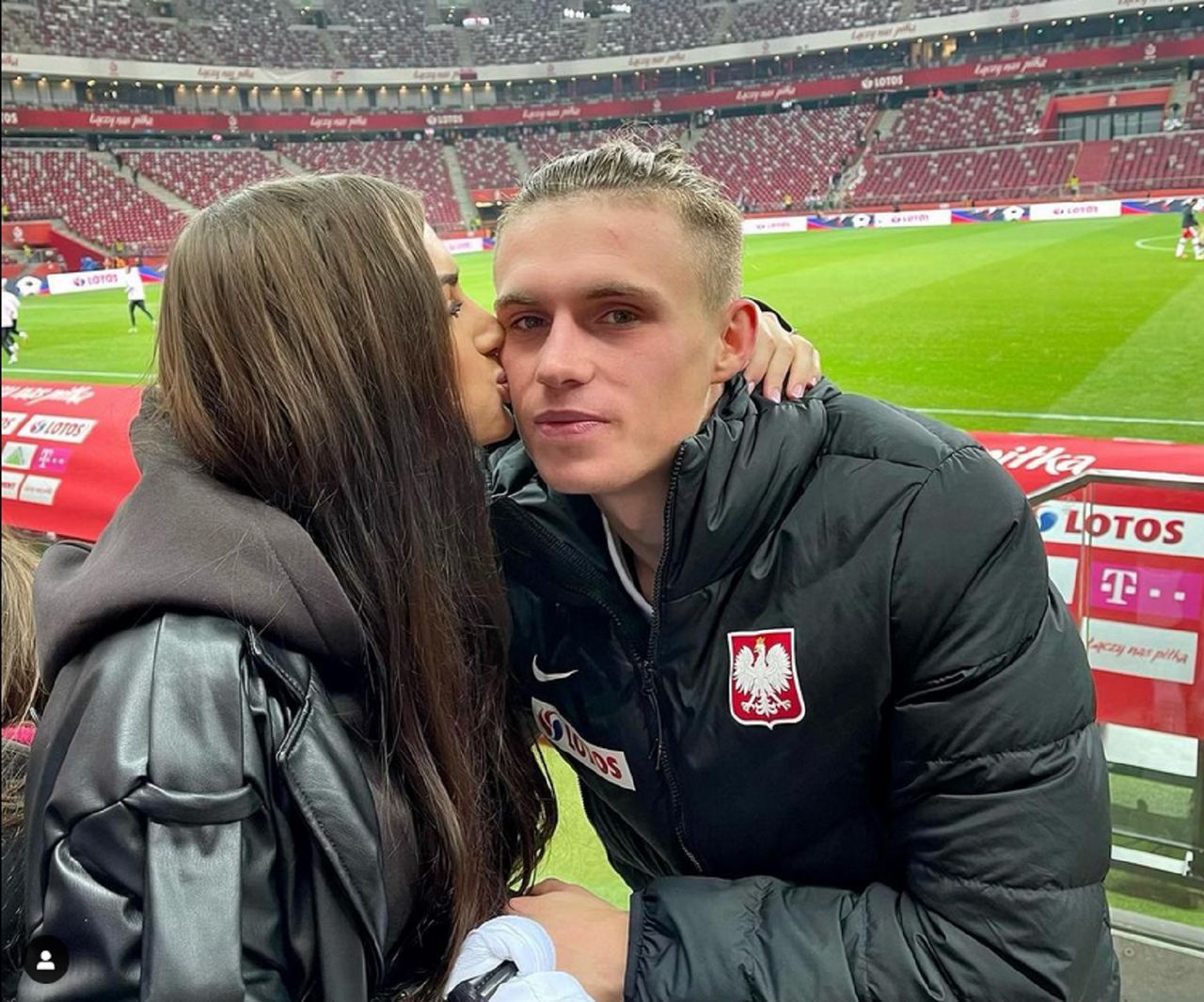 Reprezentant Polski dumny z sukcesu ukochanej. Ale mu odpowiedziała