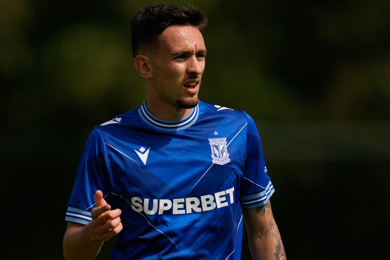 Cios prosto w twarz. Chwile grozy w meczu Lecha Poznań