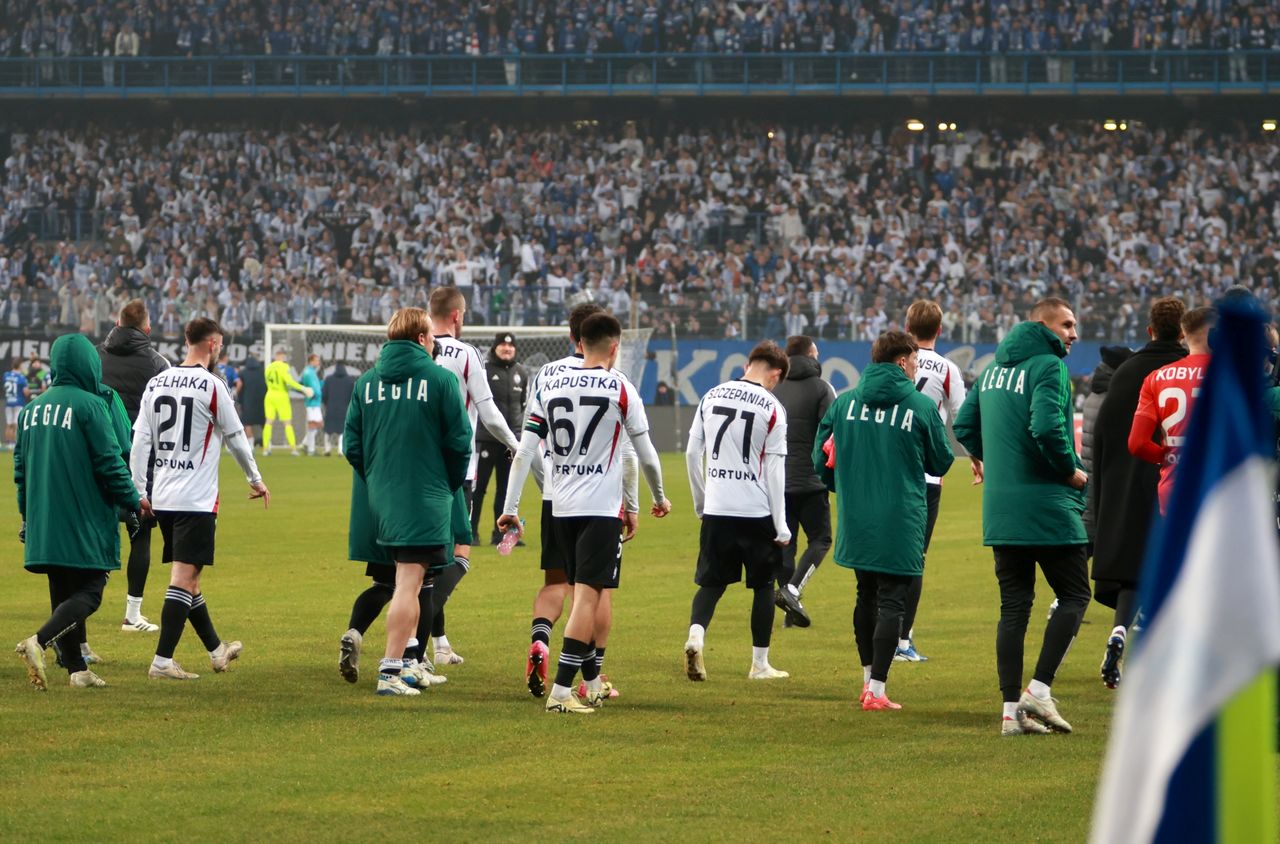 Pierwsze straty Legii Warszawa, zobacz tabelę