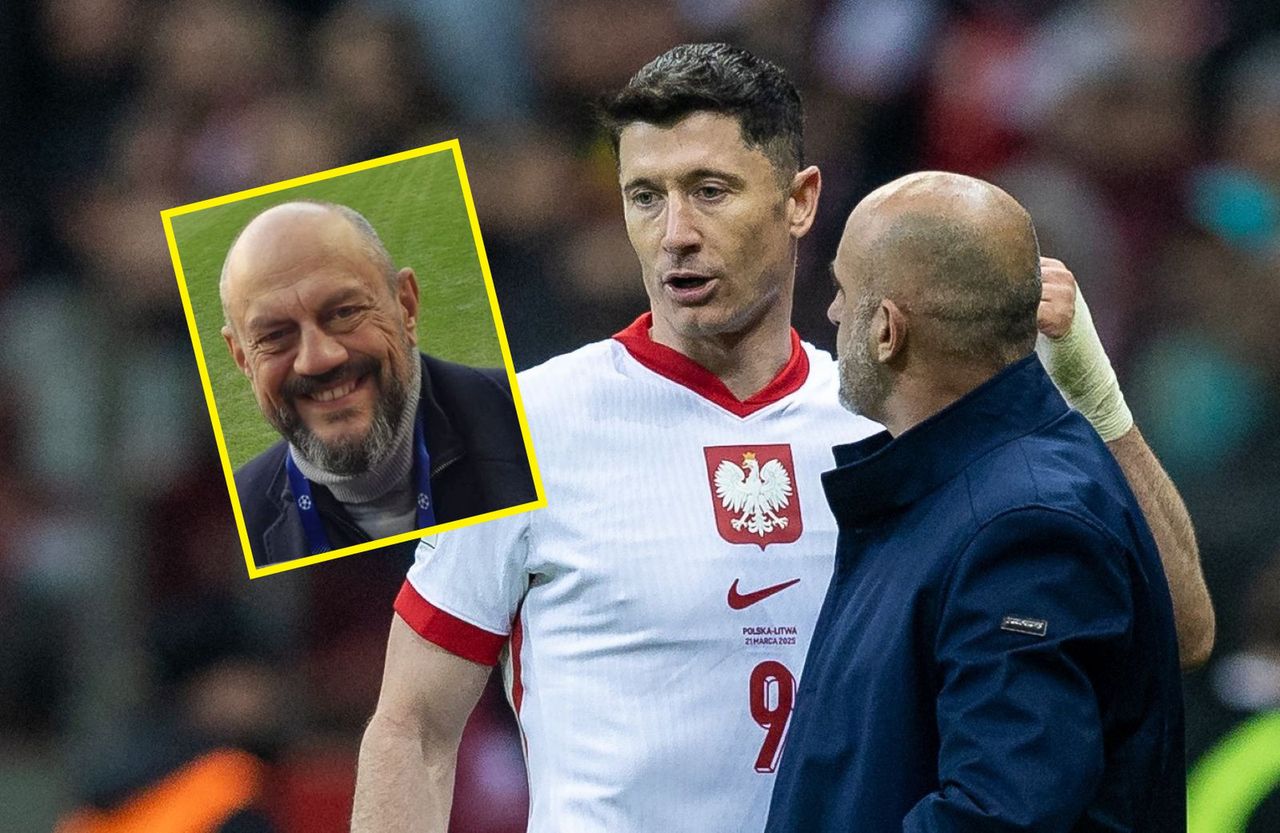 Laskowski znów skradł show. "Zaczepił" Probierza i Lewandowskiego?