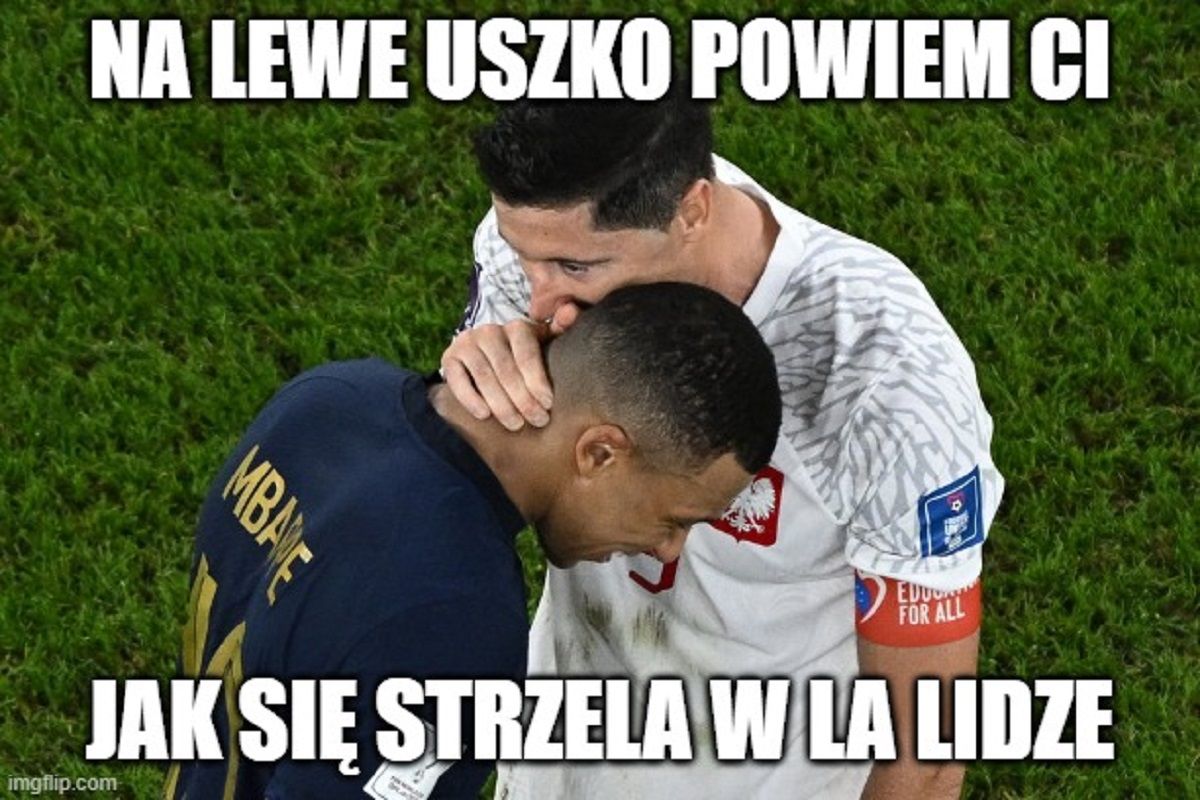 Lewandowski i Mbappe królami memów. Internauci nie mieli litości