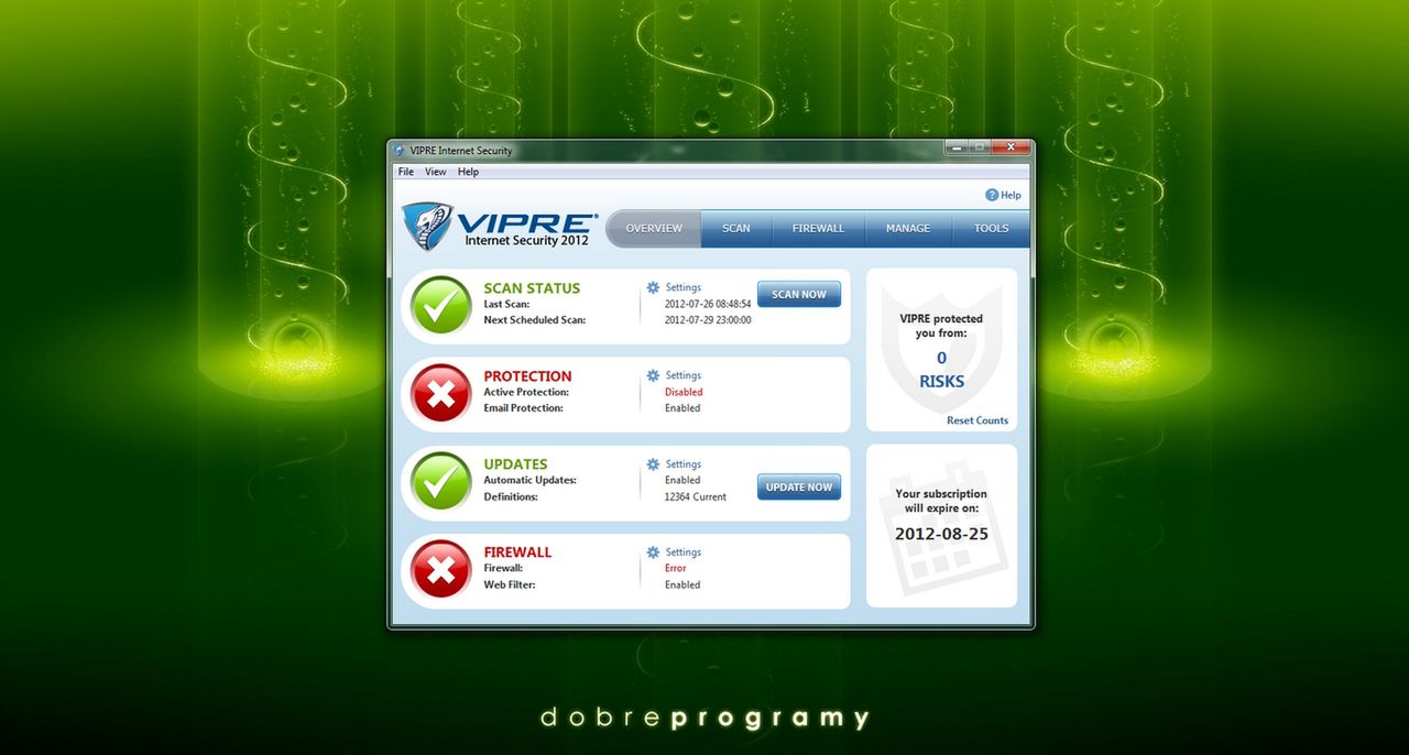VIPRE Internet Security 2016 9.5.1.4 - dobreprogramy