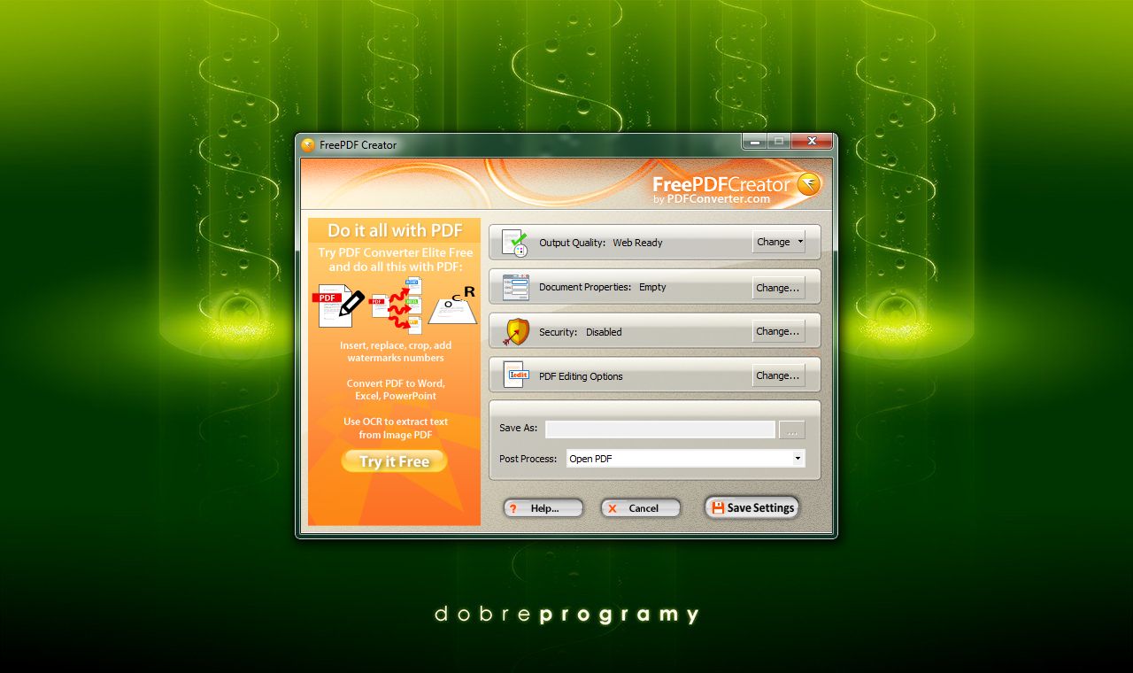 FreePDF Creator 3 - dobreprogramy
