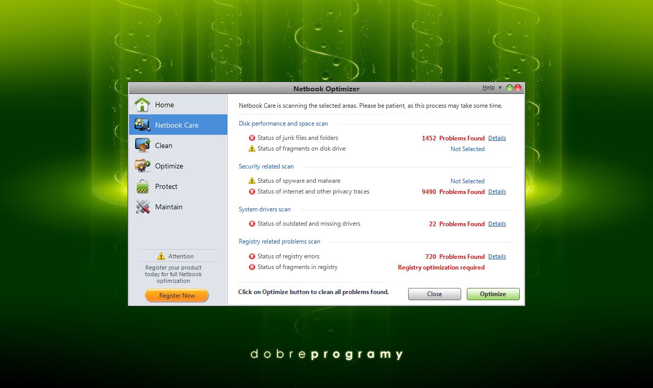 Netbook Optimizer 1.0.0.9150 - dobreprogramy