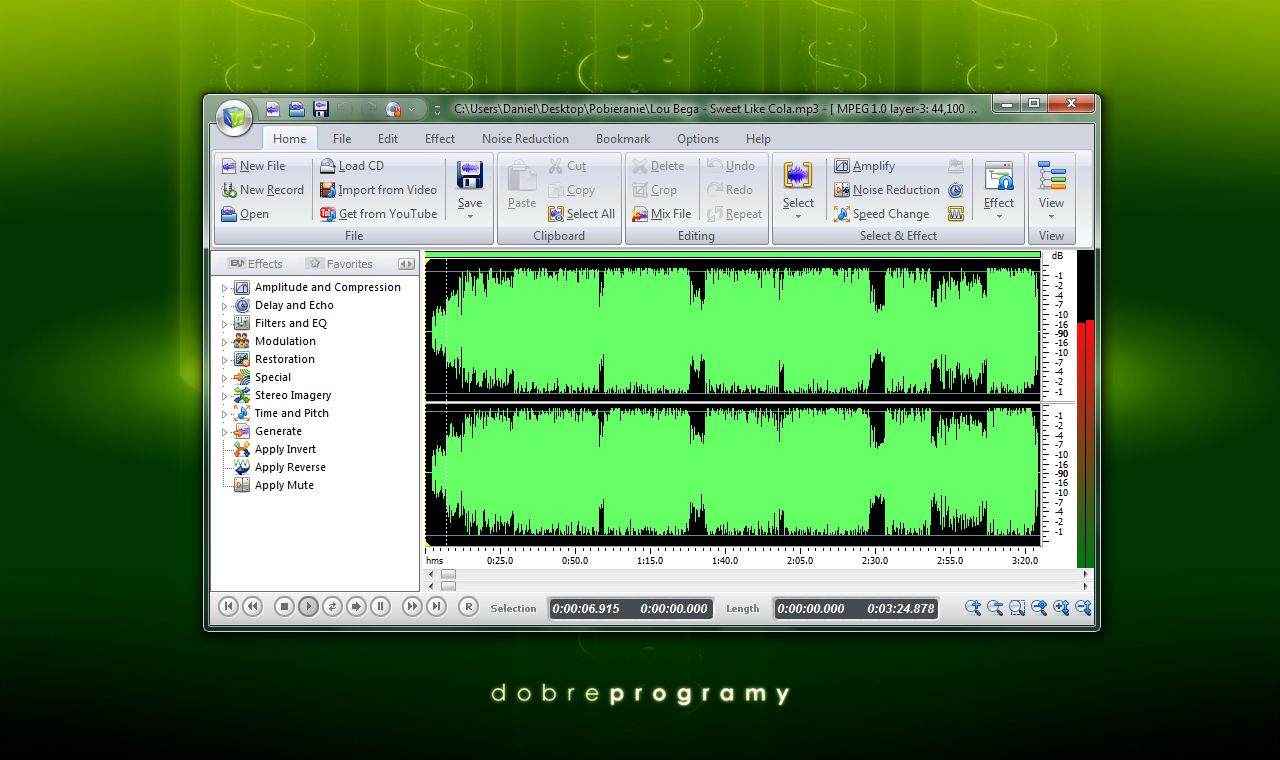 Power Sound Editor Free 8.8.2.6 - dobreprogramy