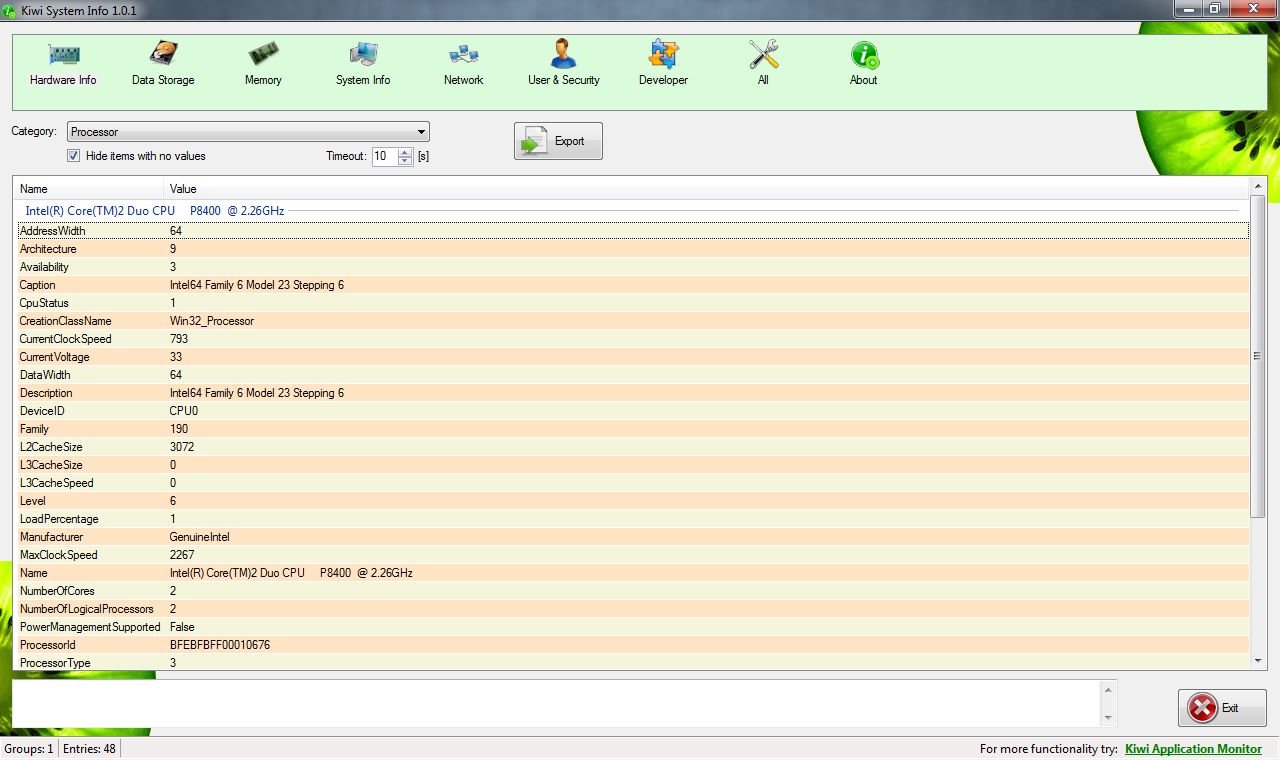 Kiwi System Info 1.0.1 - dobreprogramy
