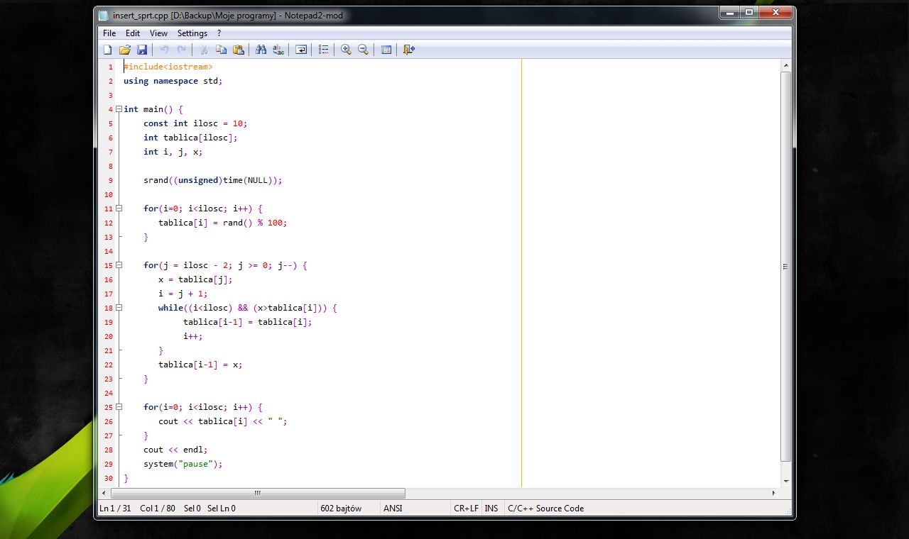 Notepad2-mod 4.2.25.998 - dobreprogramy