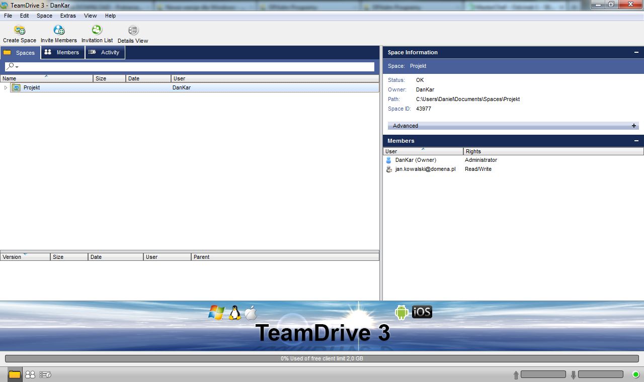 TeamDrive 5.2.0.3617 - dobreprogramy