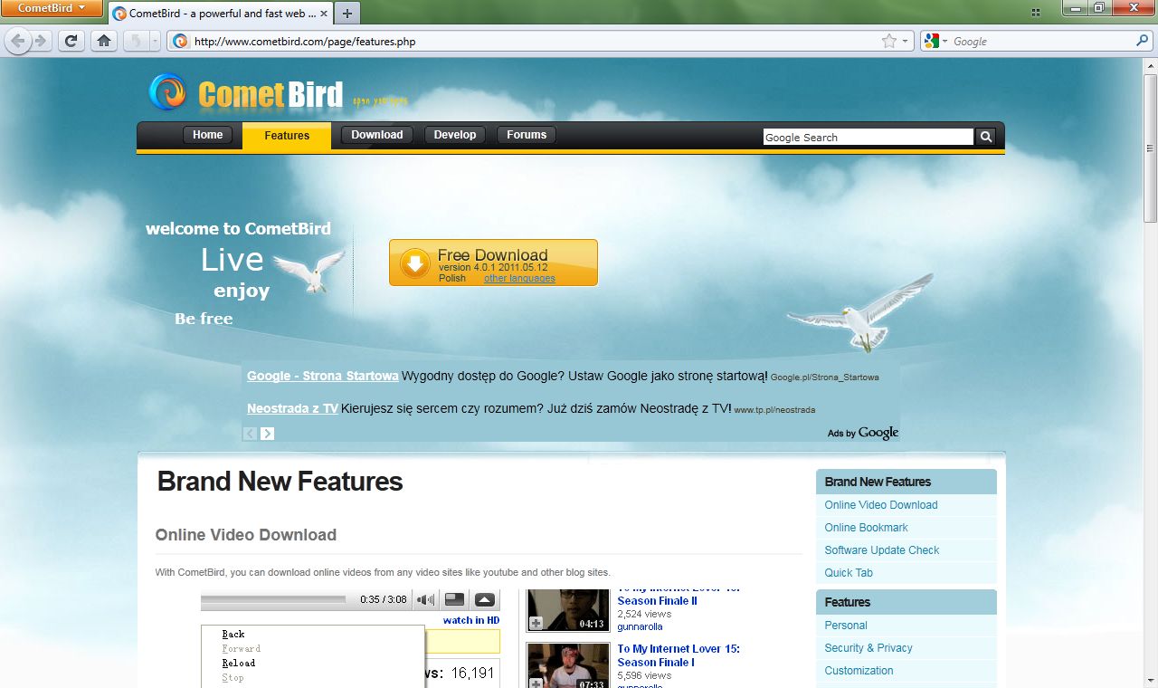 CometBird 11.0 - dobreprogramy