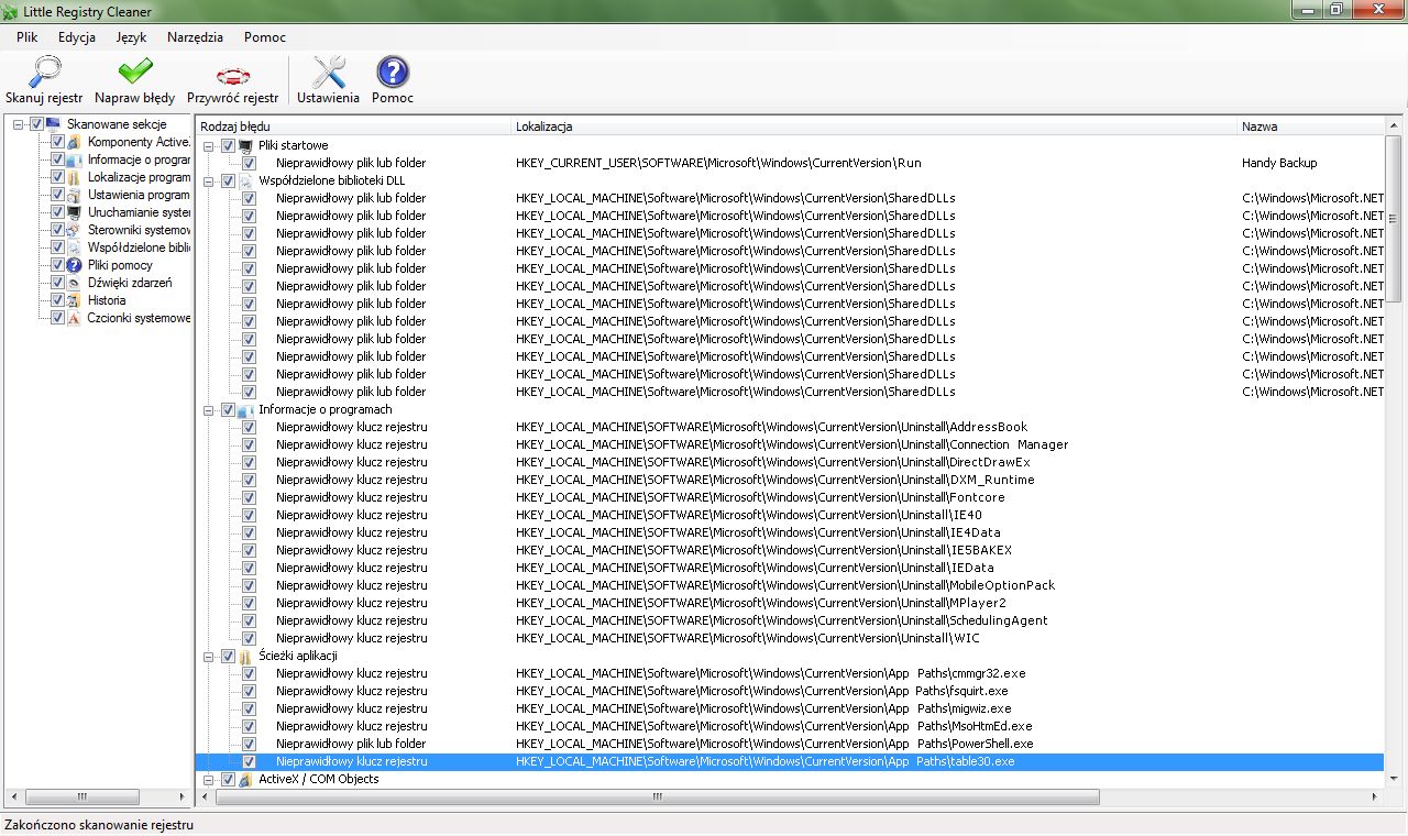 Little Registry Cleaner 1.6 - dobreprogramy Little Registry Cleaner 1.6 - dobreprogramy