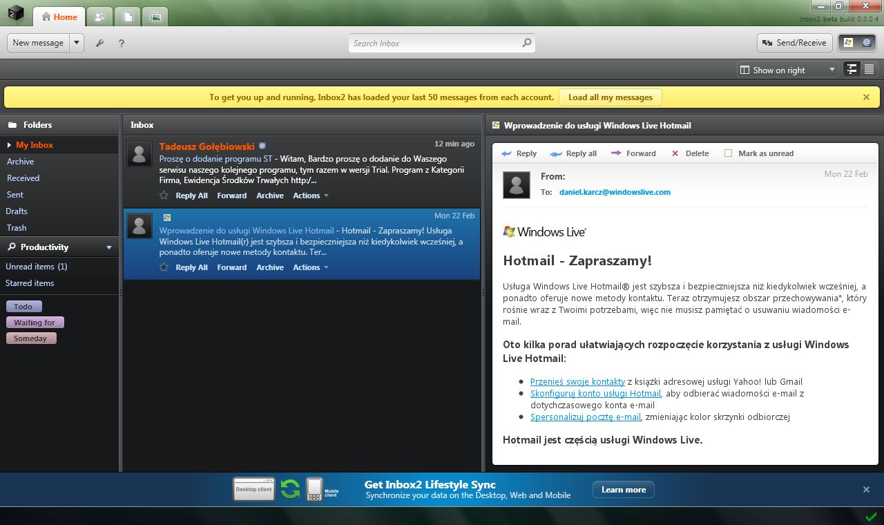 Inbox2 0.5.0.1 - dobreprogramy