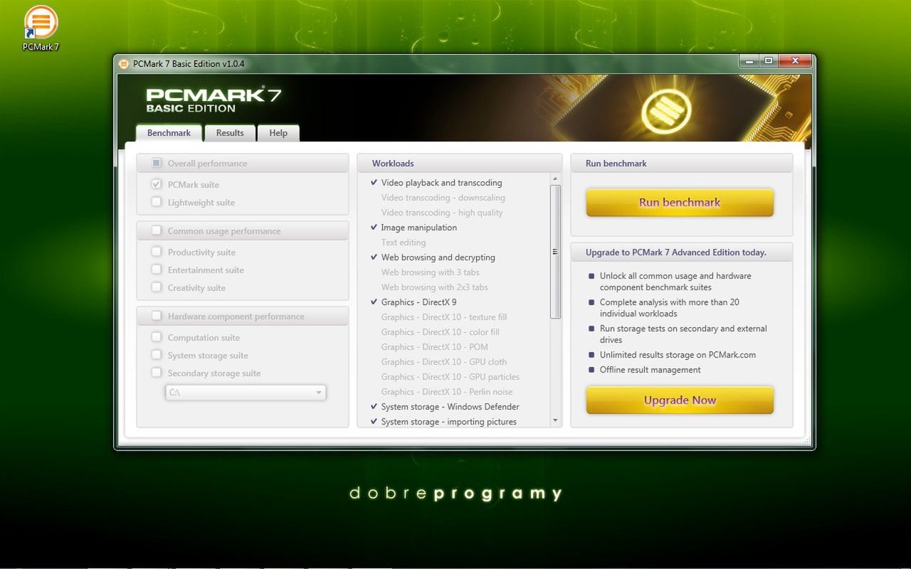 PCMark7 Basic 1.4.0 - dobreprogramy