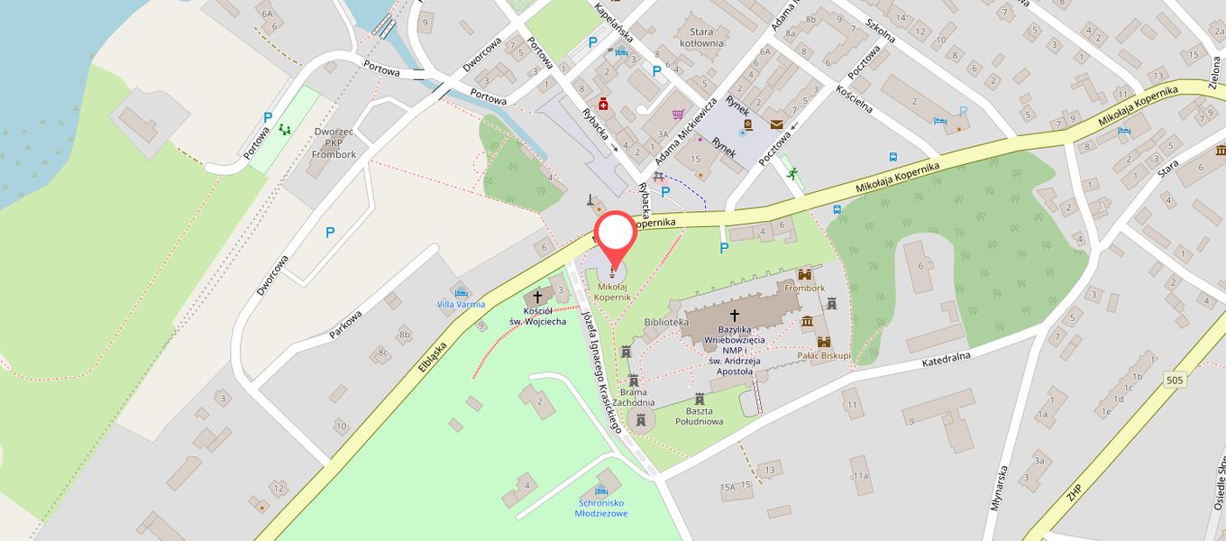 Pomnik Mikołaja Kopernika we Fromborku Frombork - Nocowanie.pl