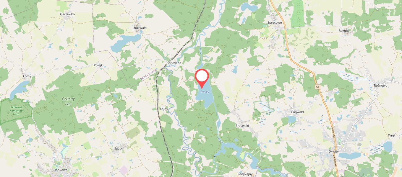 Jezioro Mosąg noclegi, plaża, kąpielisko - Nocowanie.pl