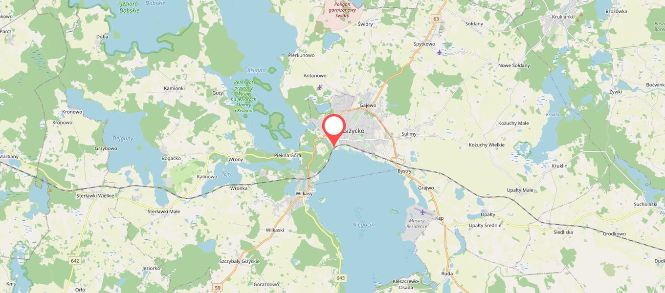 Szlak pieszy Wilkasy - Niegocin - Wzgórze św. Brunona - Giżycko Giżycko ...