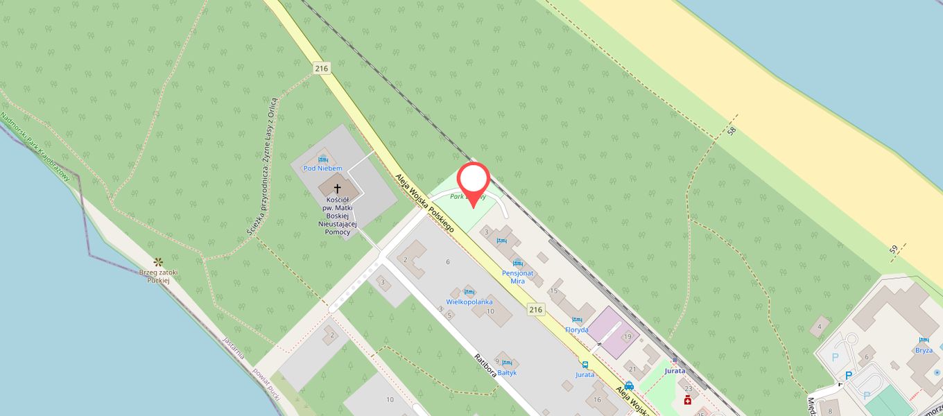 Park linowy Jurata - Nocowanie.pl