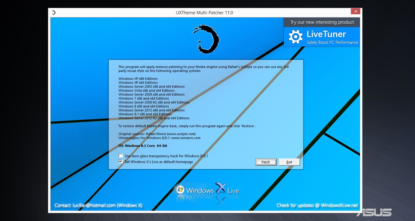 UXTheme Multi-Patcher 15.0 - dobreprogramy