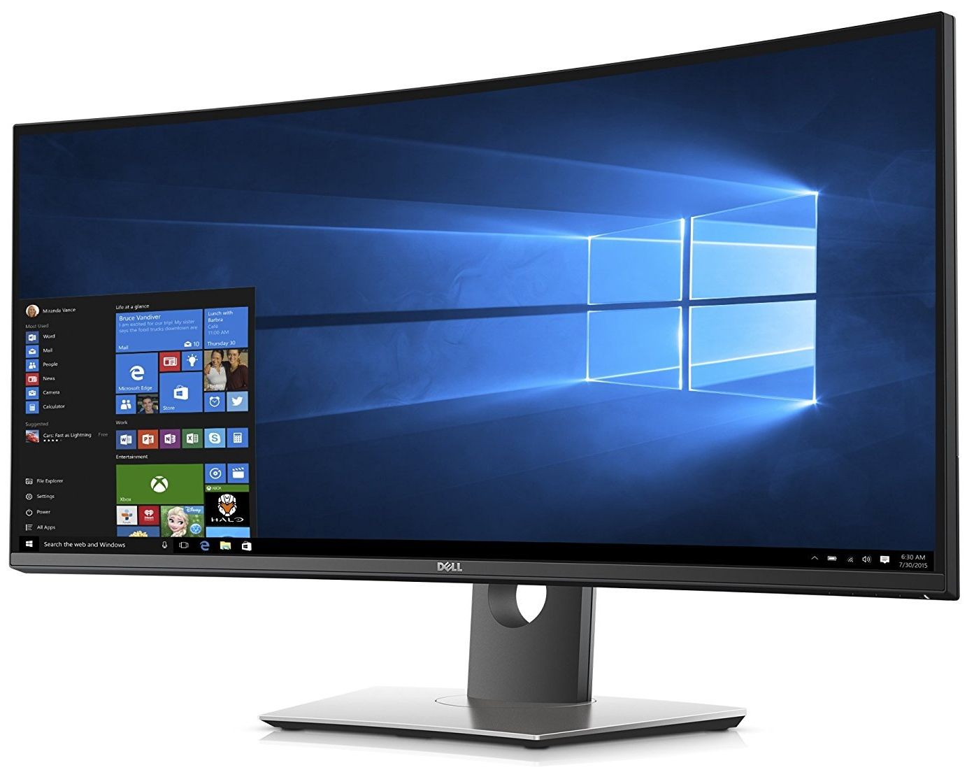 Dell UltraSharp U3417W: zakrzywiony, ultrapanoramiczny monitor o ...
