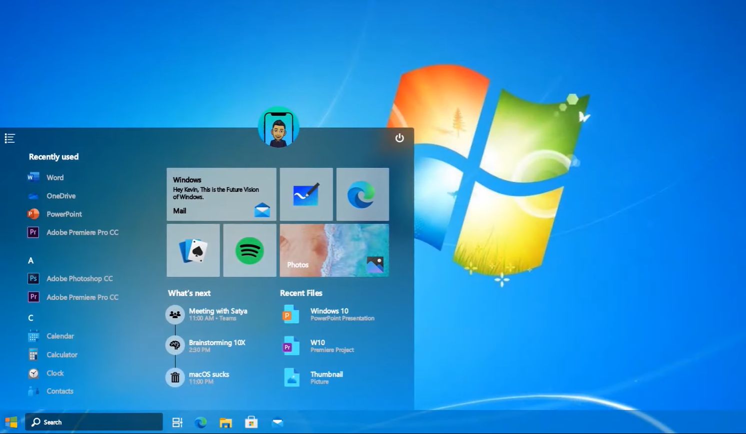 Windows 10 "2104". PowerPoint wystarczył, by pokazać koncept z ...