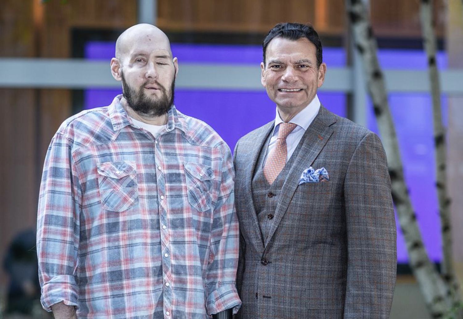 Pioneering surgery: Aaron James receives groundbreaking eye and face transplant