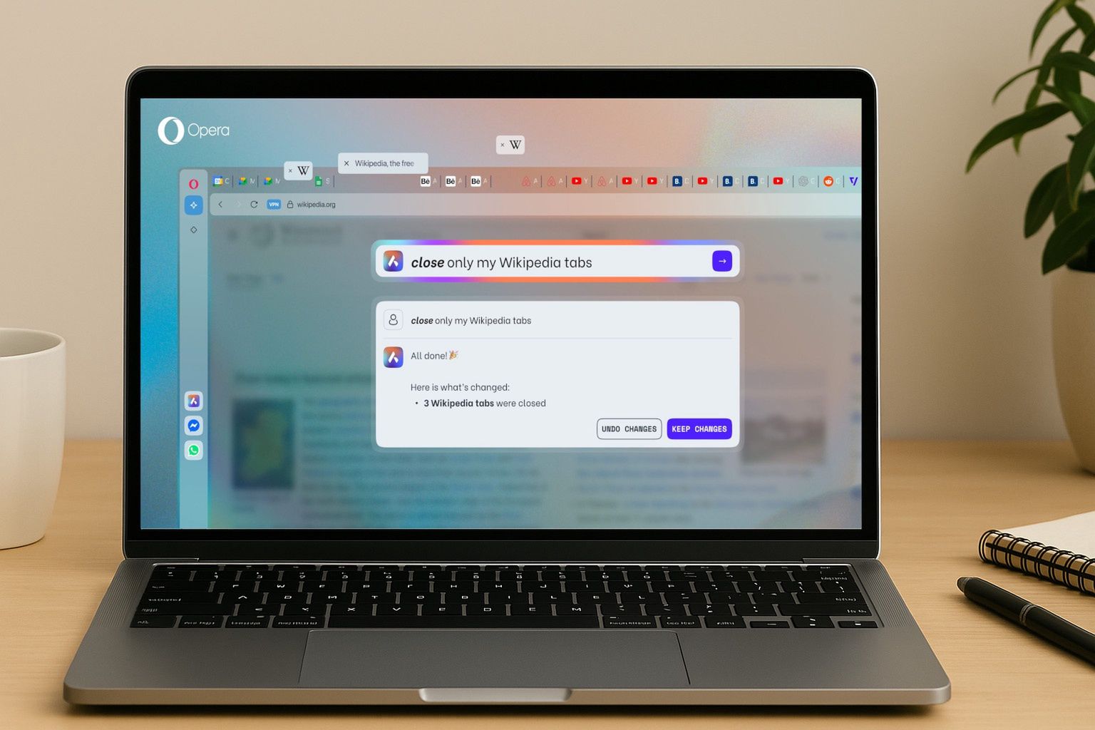 Opera z nowymi funkcjami. Głębsza integracja przeglądarki z AI
