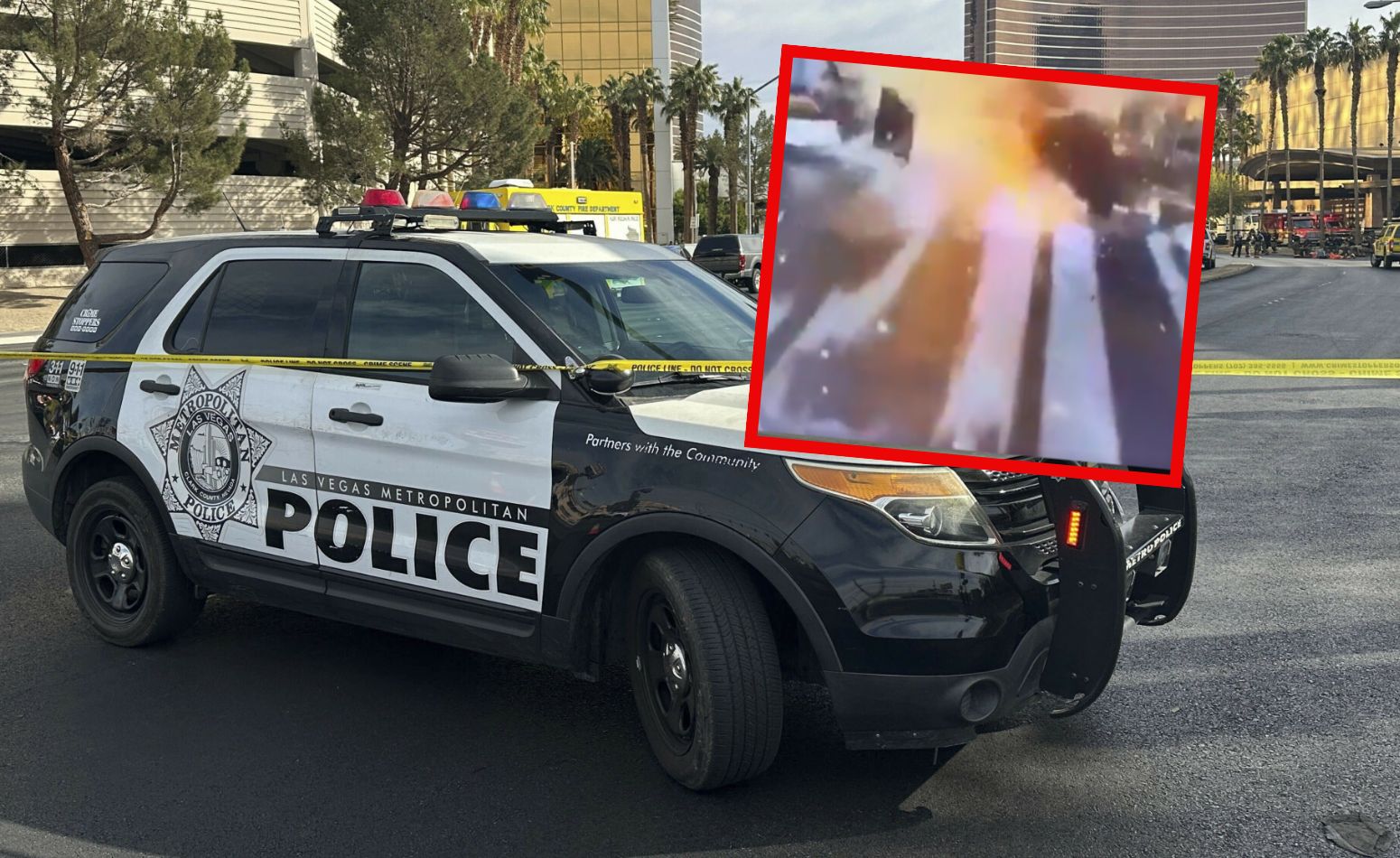 tesla cybertruck explodes near trump hotel; 1 dead, 7 injured tesla cybertruck explodes near trump hotel; 1 dead, 7 injured