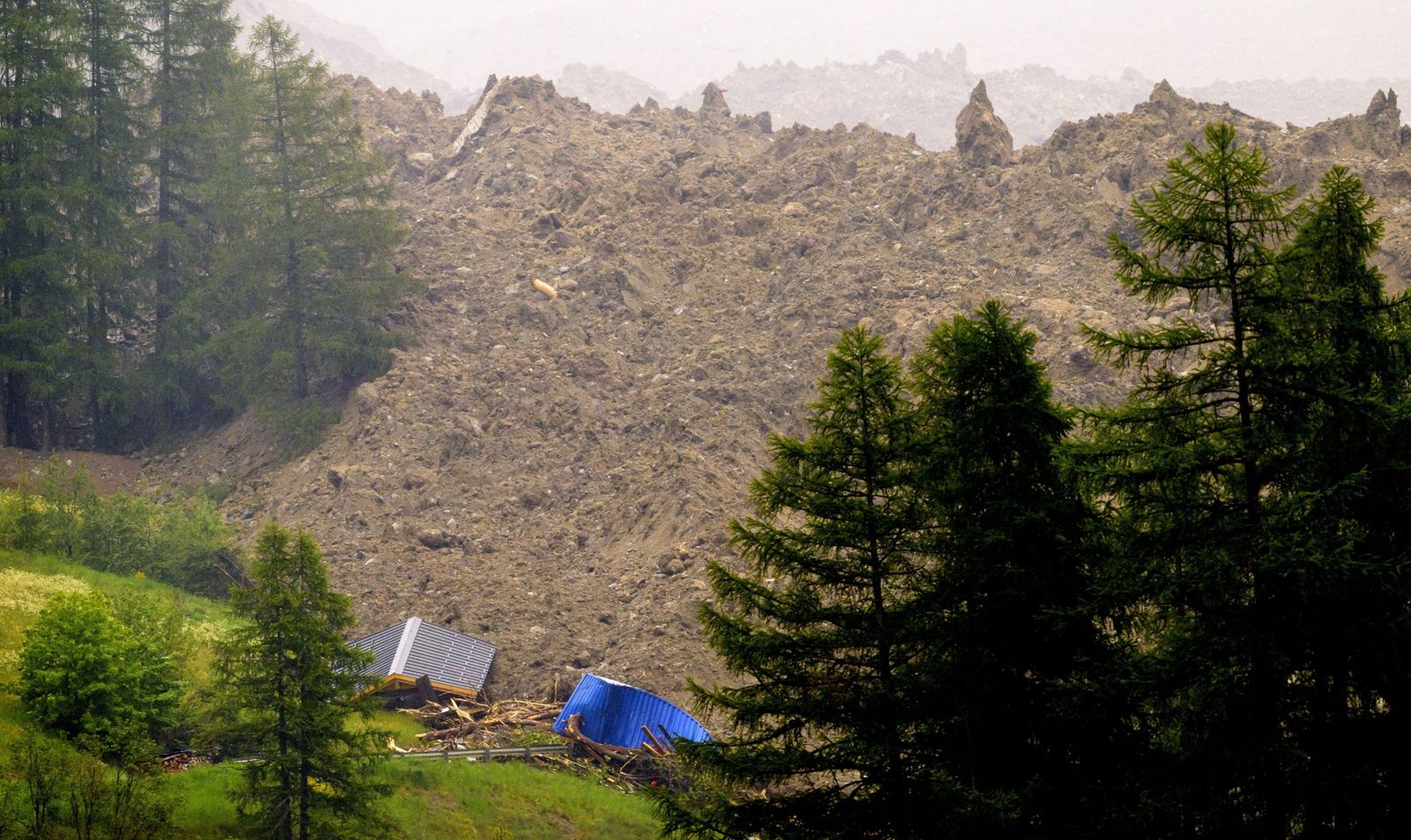 Rock-ice avalanche devastates Swiss village; one missing