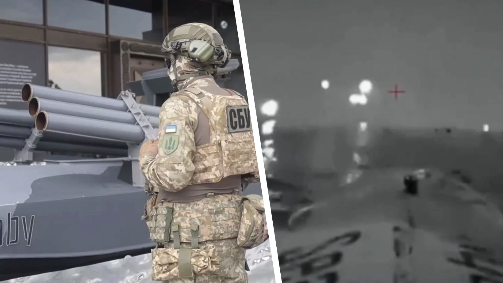 Wyrzutnie na dronach morskich "Sea Baby". Jest nagranie