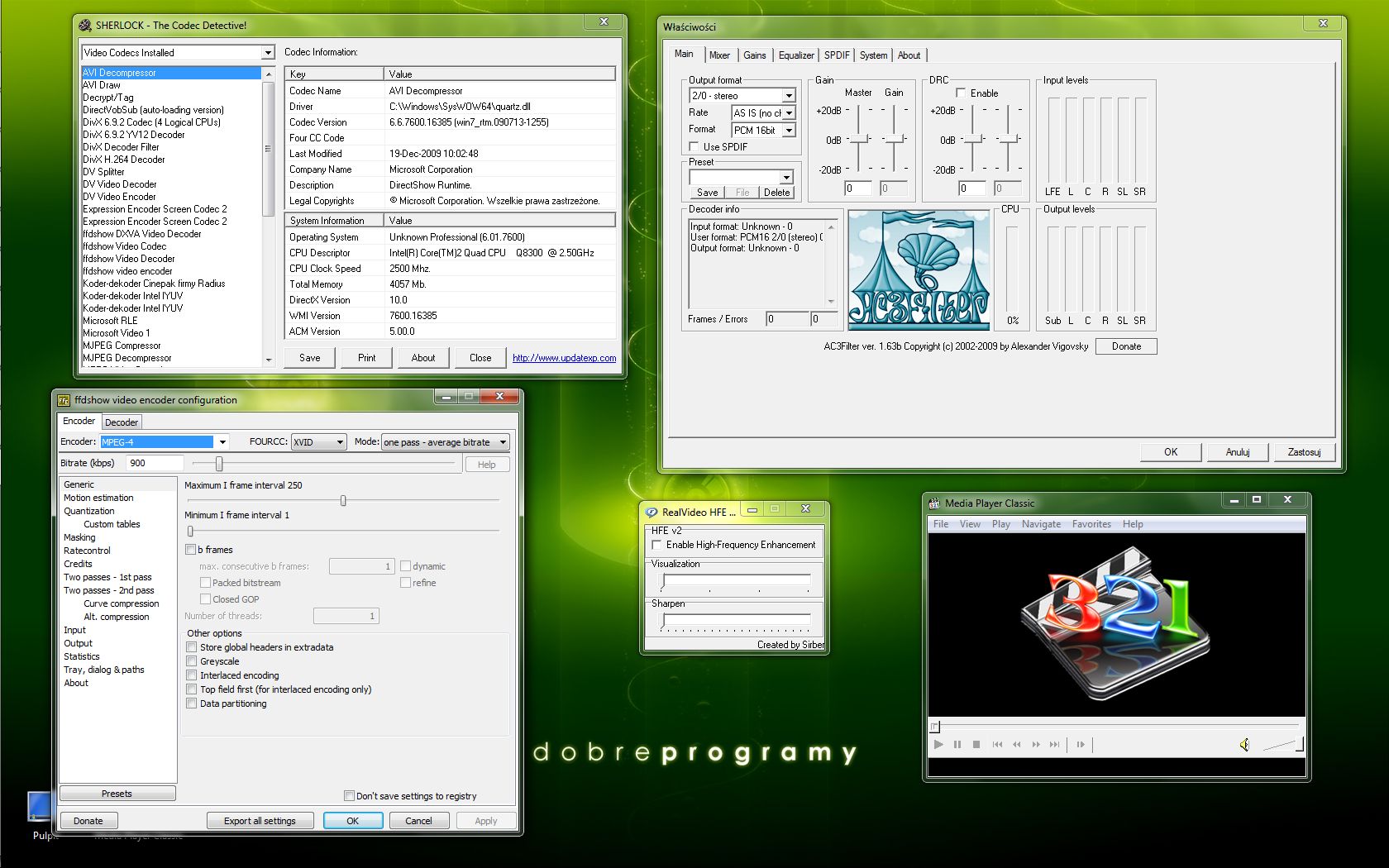 X Codec Pack 2.7.4 - dobreprogramy