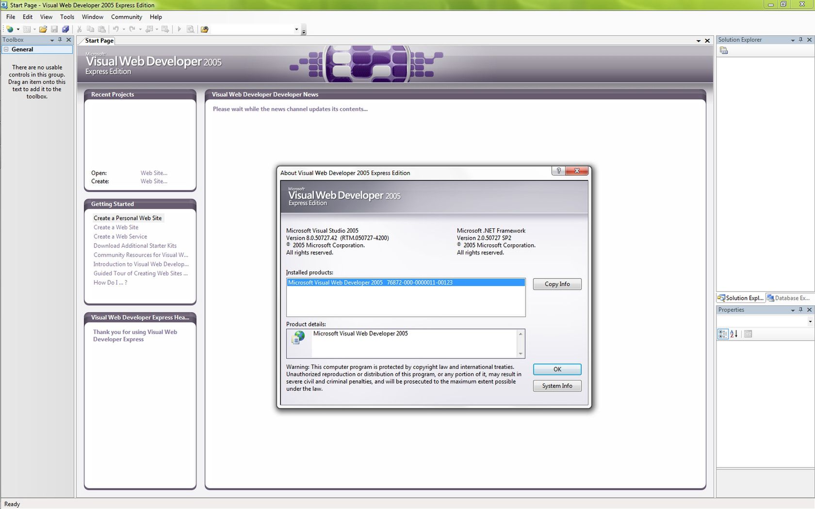 Visual Web Developer 2005 Express Edition - dobreprogramy