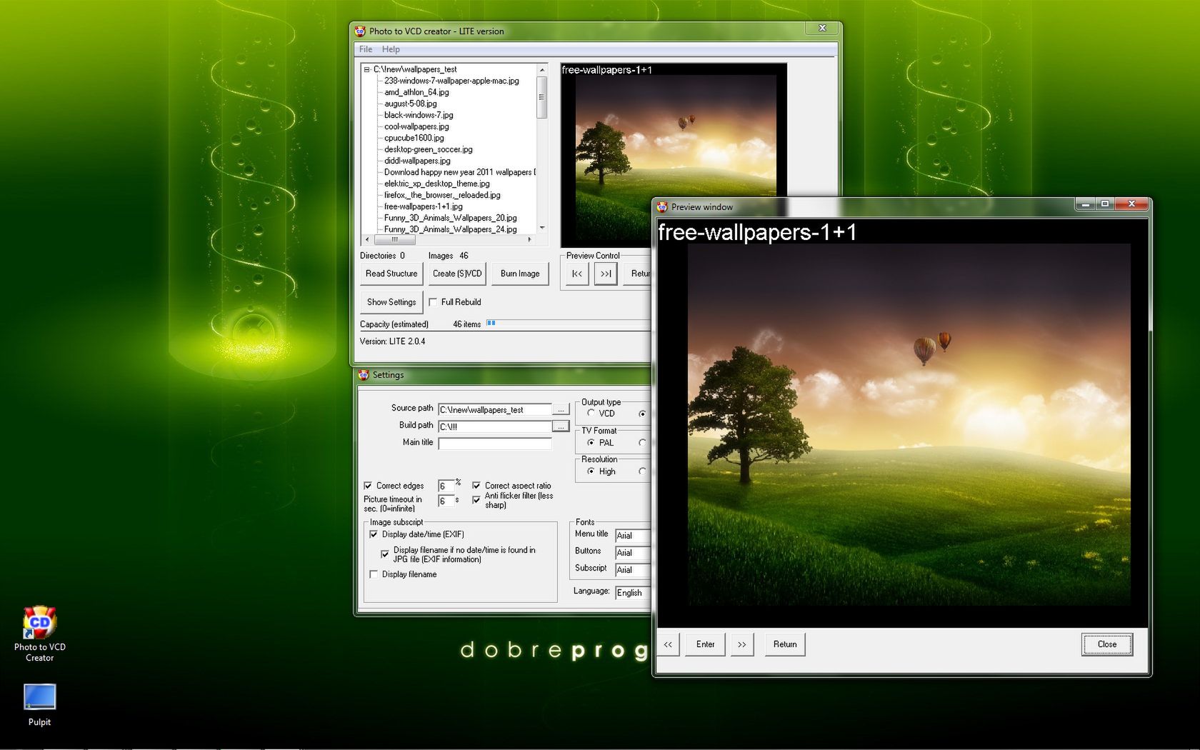 Photo to VCD creator LITE 2.0.4 - dobreprogramy