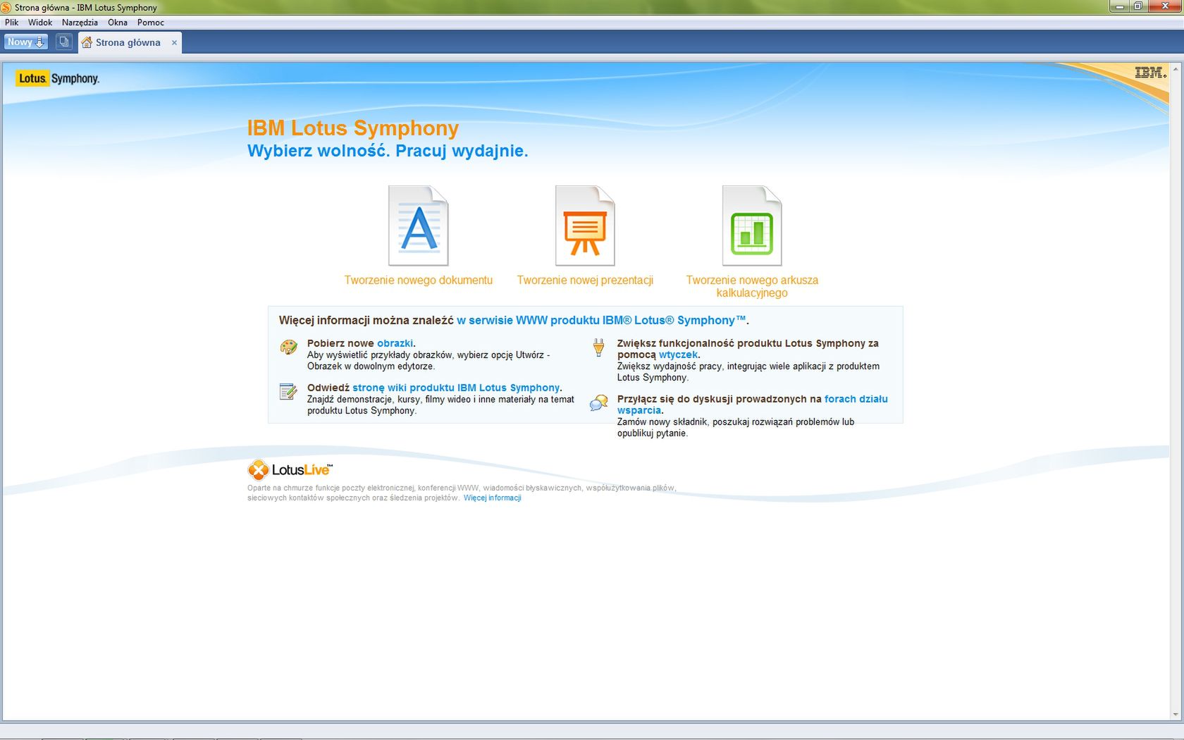 Lotus Symphony - dobreprogramy