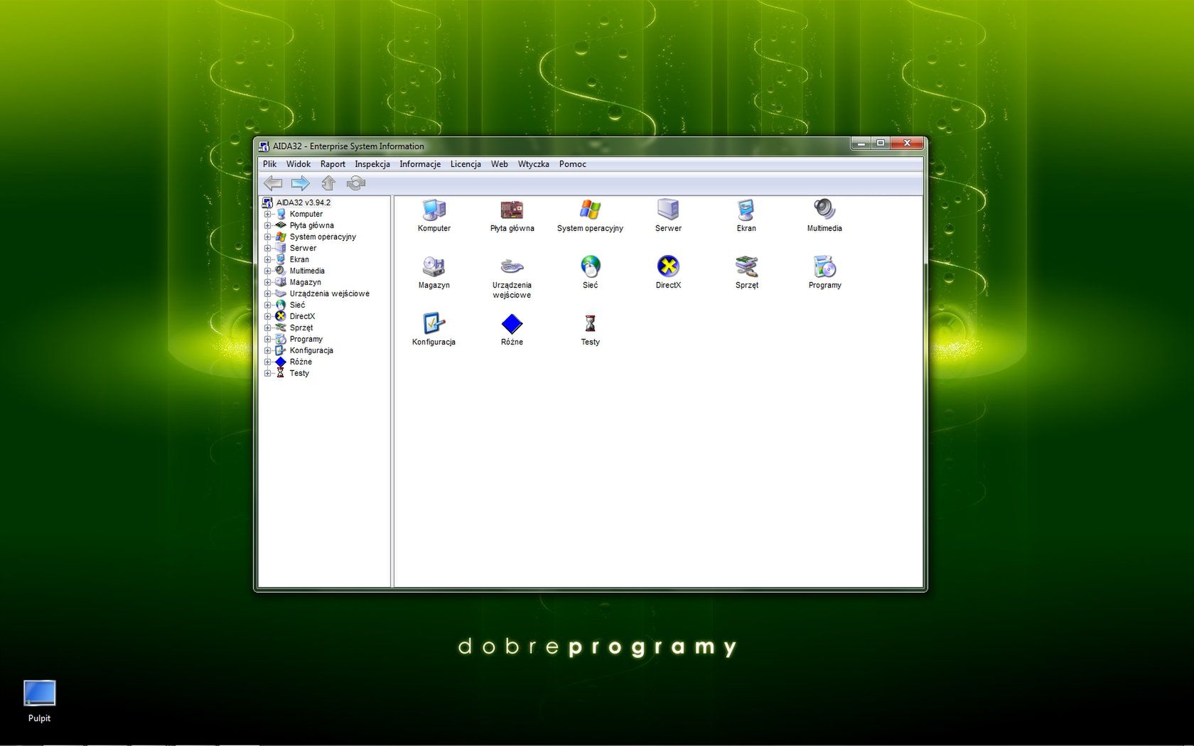 AIDA32 - Enterprise System Information 3.94.2 - dobreprogramy