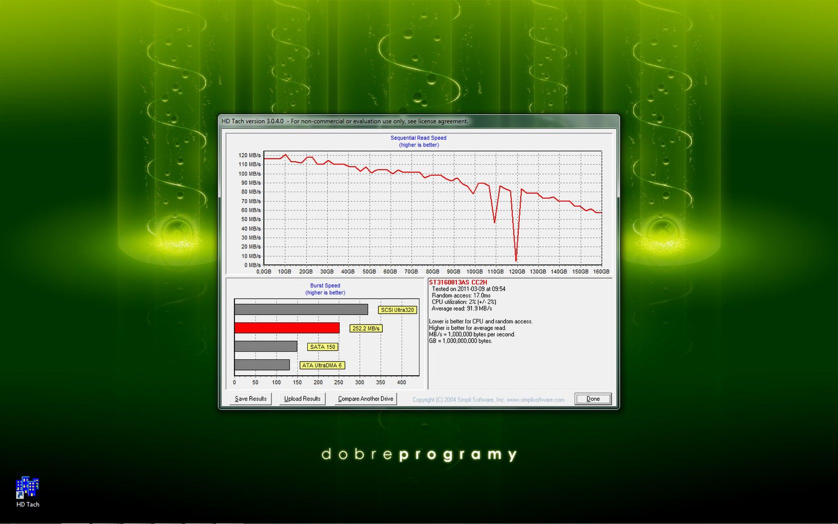 Hd Tach 3.0.4.0 - dobreprogramy