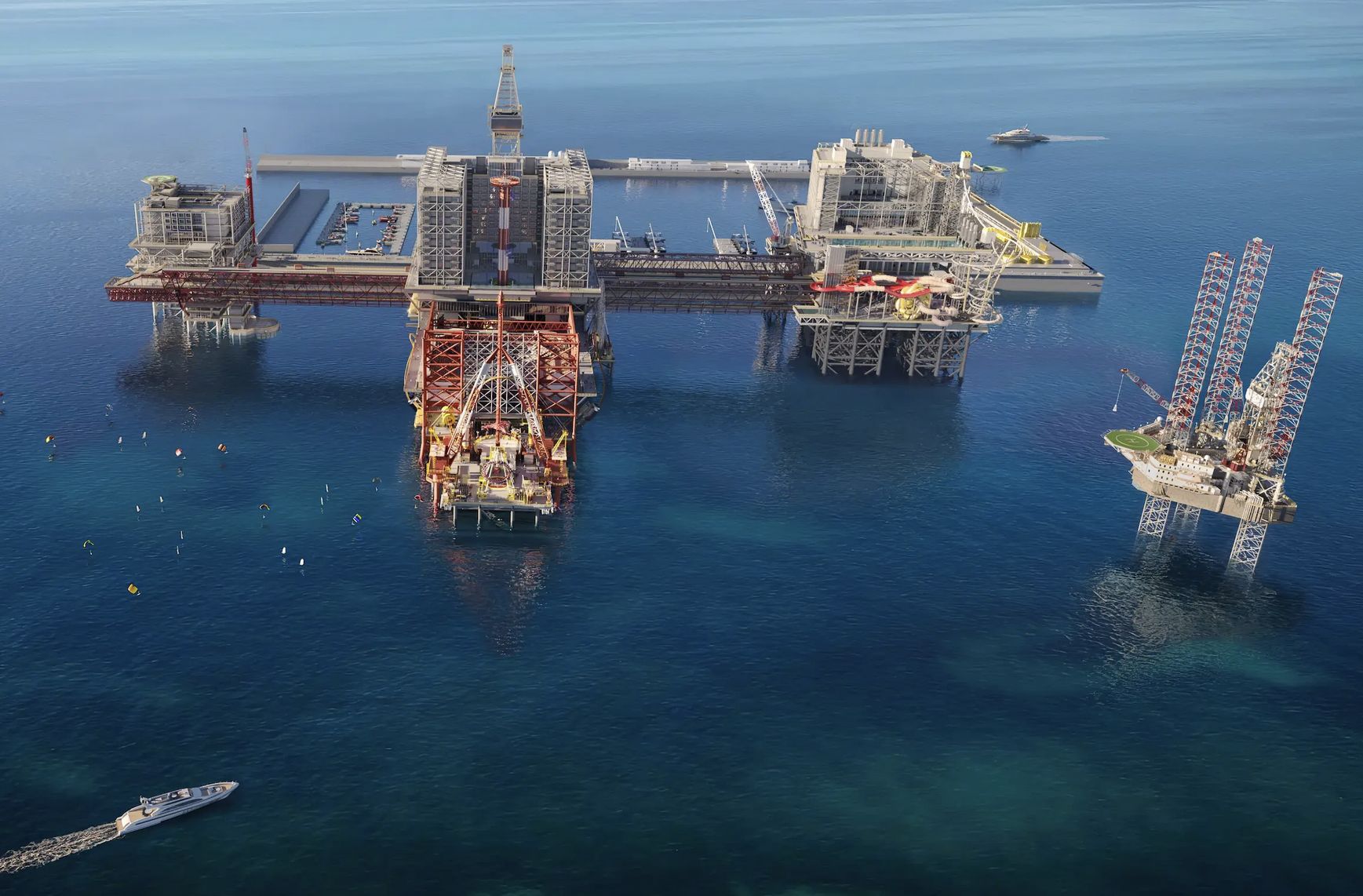 Arabs' $5 billion underwater amusement park, The Rig, could welcome ...