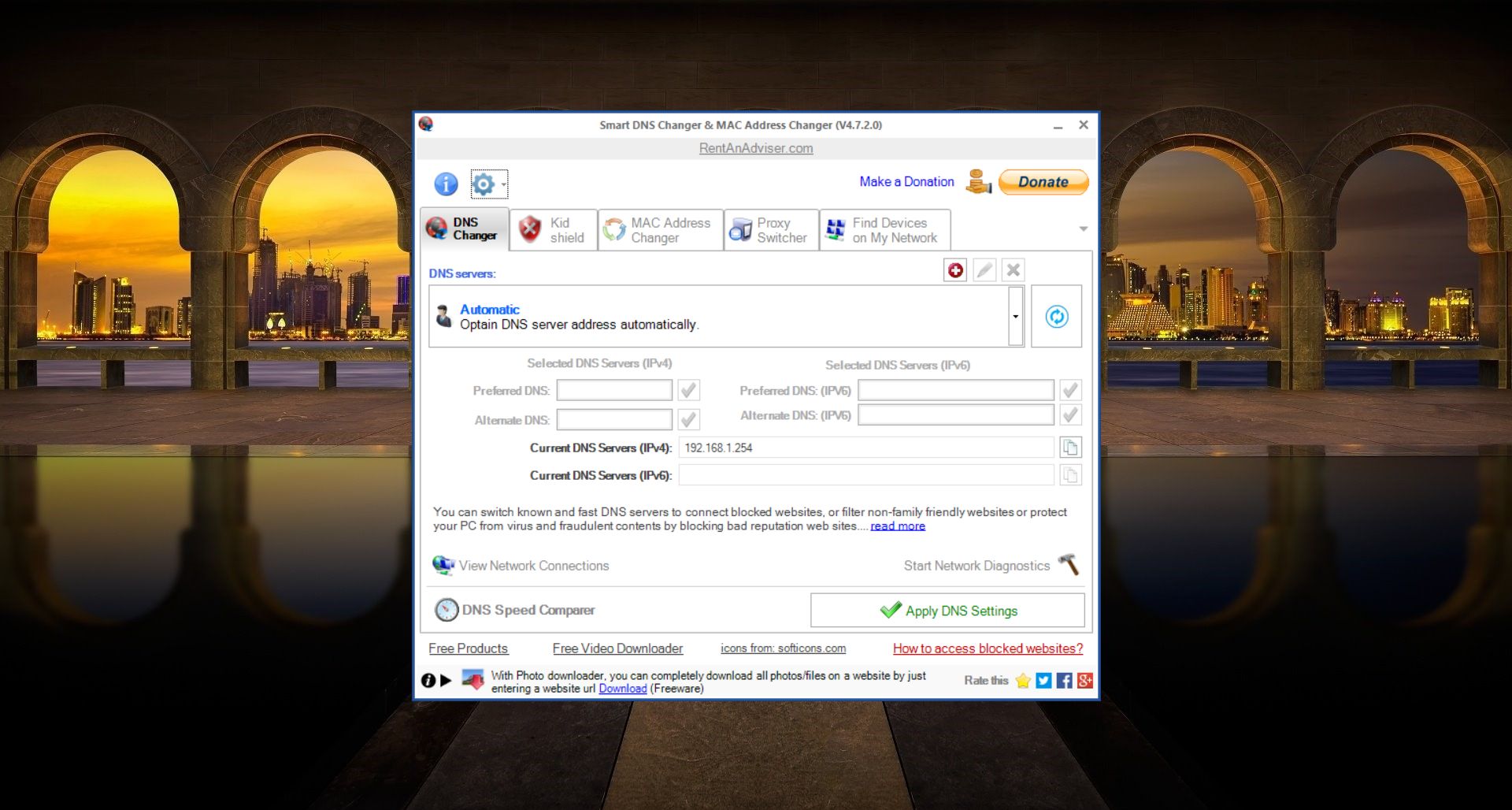 Smart DNS Changer & MAC Address Changer 4.7.2.0 - dobreprogramy